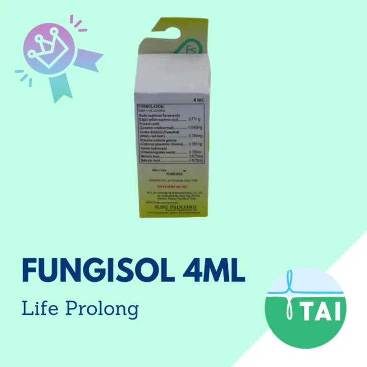 Benzoic Acid+Salycilic Acid Vial 4ml (FUNGISOL) | Lazada PH