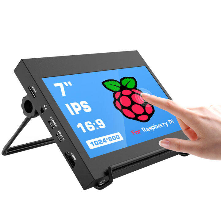 Raspberry Pi 4 Screen, 2022 Upgraded 7" Raspberry Pi Monitor with Case, APROTII 1024X600 IPS ...