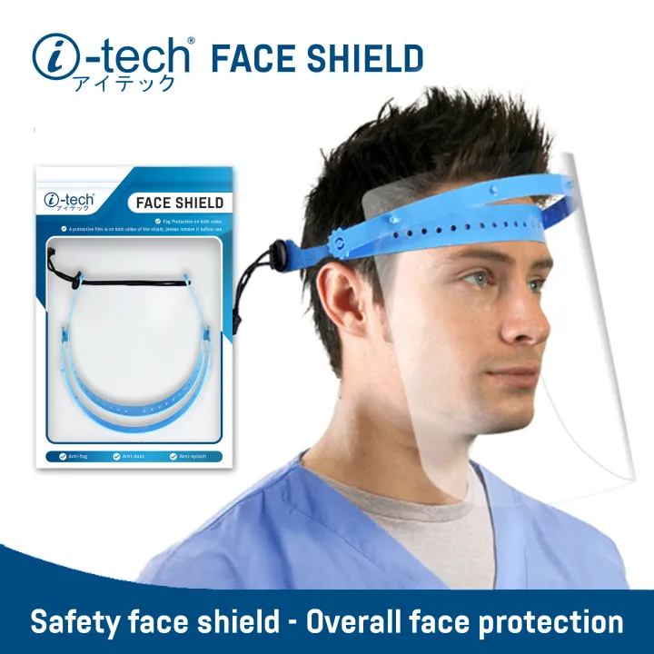 I-Tech Face Shield Full Face Protection with Anti-Fog Coating on both ...