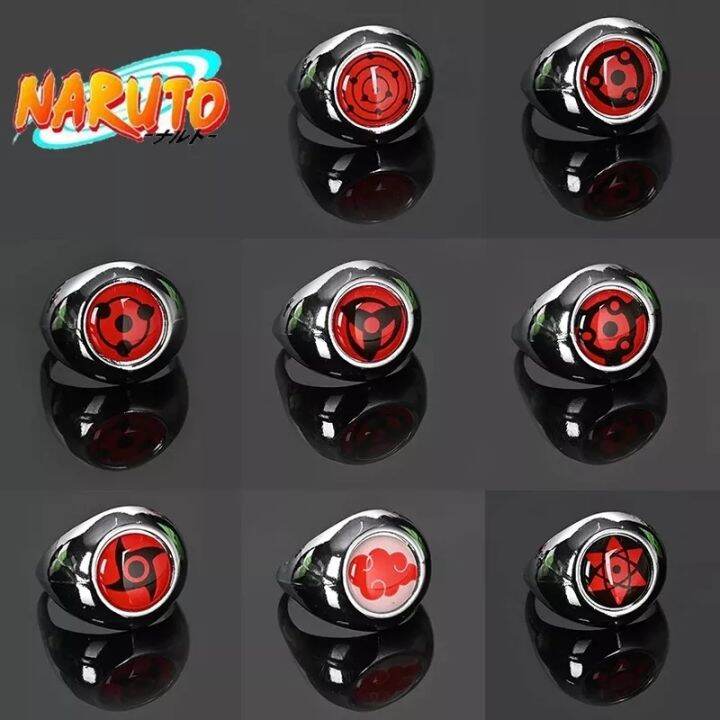 Anime Naruto Ring Uchiha Clan Ninja Kaleidoscope Writing Round Eye ...