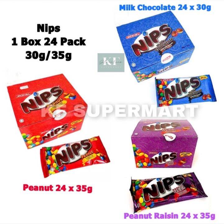 Jack 'n Jill Nips Chocolate Coated ( 30g/35g x 24 Pack ) | Lazada