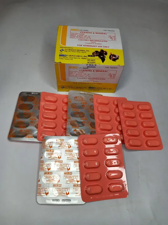 [CL REYES AGRIVET] 70 TABLETS CALVEEX REFORMULATED/ VITAMINS & MINERAL ...