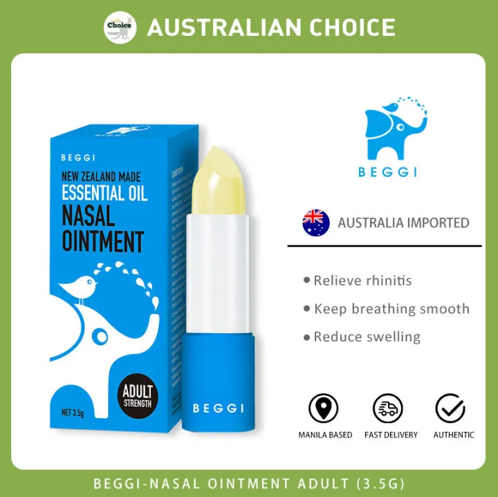 Beggi Essential Oil Nasal Ointment (Adult) 3.5g | Lazada PH