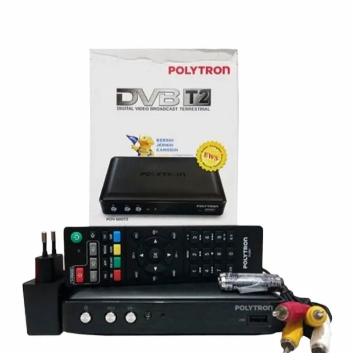 Polytron PDV-600T2 Set Top Box DVB T2 Receiver Tv Digital NEW MODEL ...