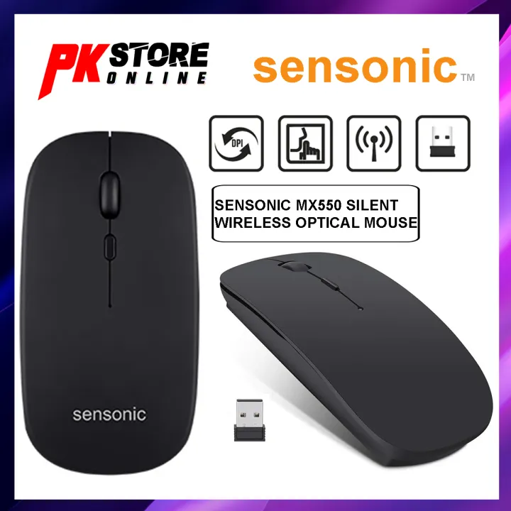SENSONIC MX550 CORDLESS OPTICAL RECHARGEABLE WIRELESS MOUSE | Lazada