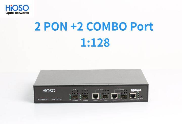 HiOSO HA7302CS 2 PORT EPON OLT 1:128 Compatible with other brands EPON ...