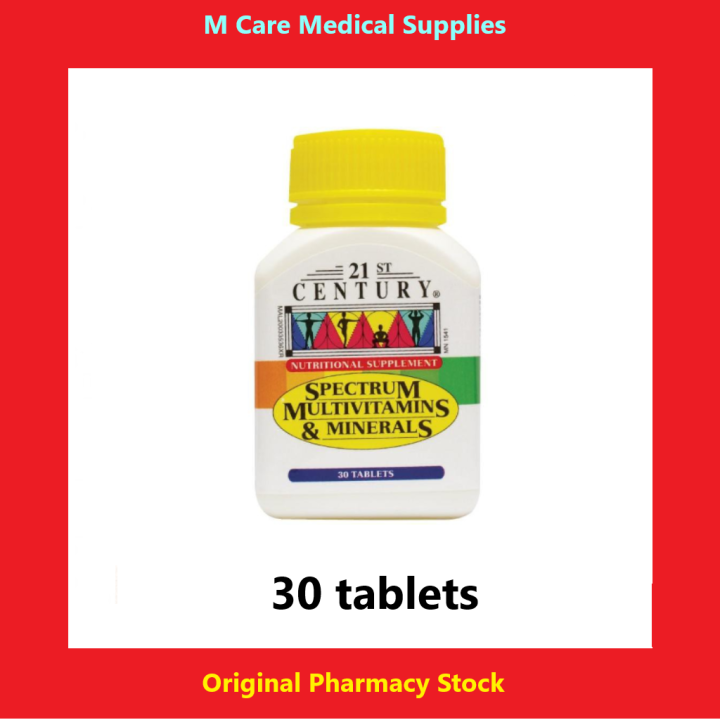 21st Century Spectrum Multivitamins & Minerals (30 Tabs) | Lazada