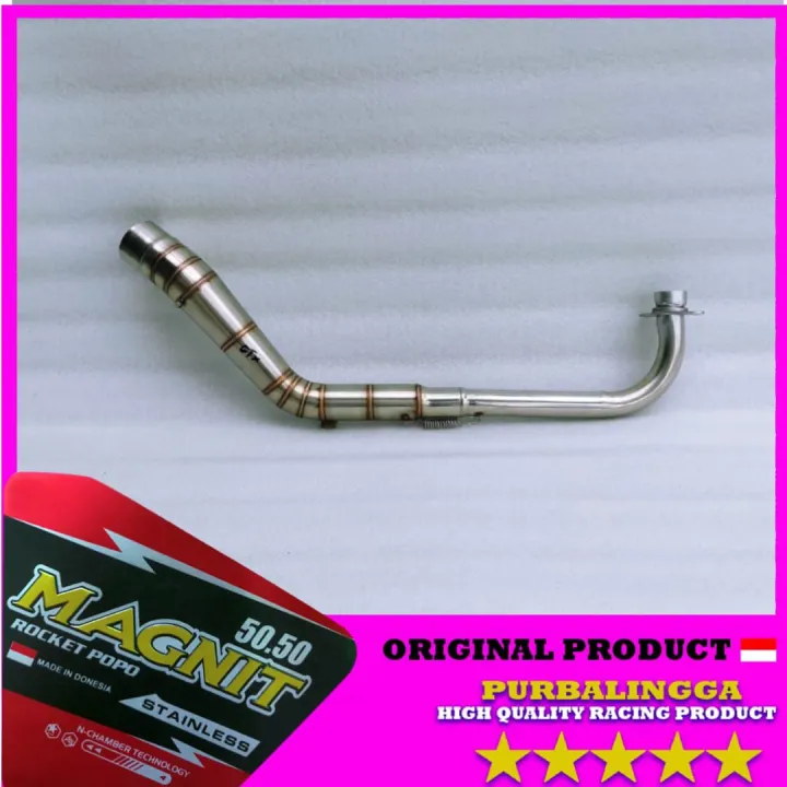 pipa leher knalpot Jupiter z Supra tril gtx trail full stainless bebek ...