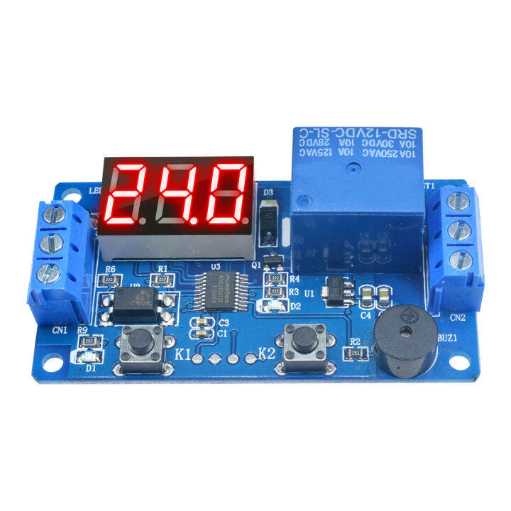 Original Diymore 12V LED Display Timer Relay Programmable Module Delay Switch Car Buzzer Board ...