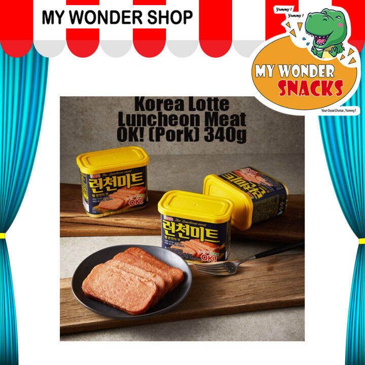 KOREAN OK LUNCHEON MEAT 韩国午餐肉 S. Korea Lotte Luncheon Meat OK! (Pork ...