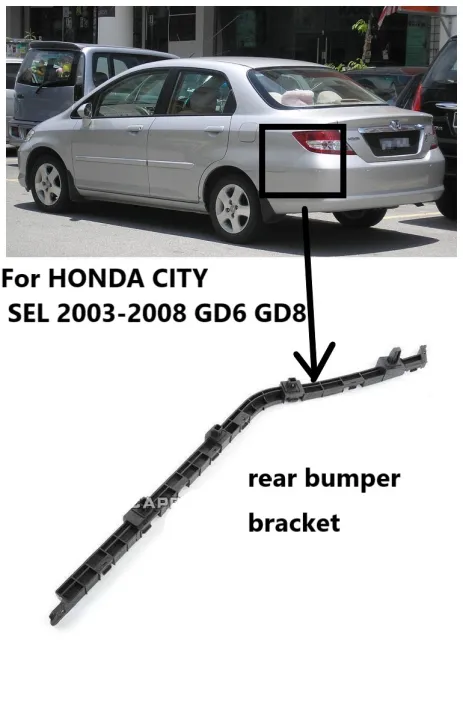 คู่ (ซ้ายและขวา) สำหรับ HONDA CITY SEL 2003 2004 2005 2006 2007 2008 GD6 GD8ด้านหลังที่หนุนกันชน ...