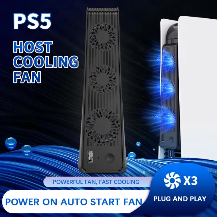 Remix Digital Blue LED Vertical Stand With Cooling Fan USB Controller ...