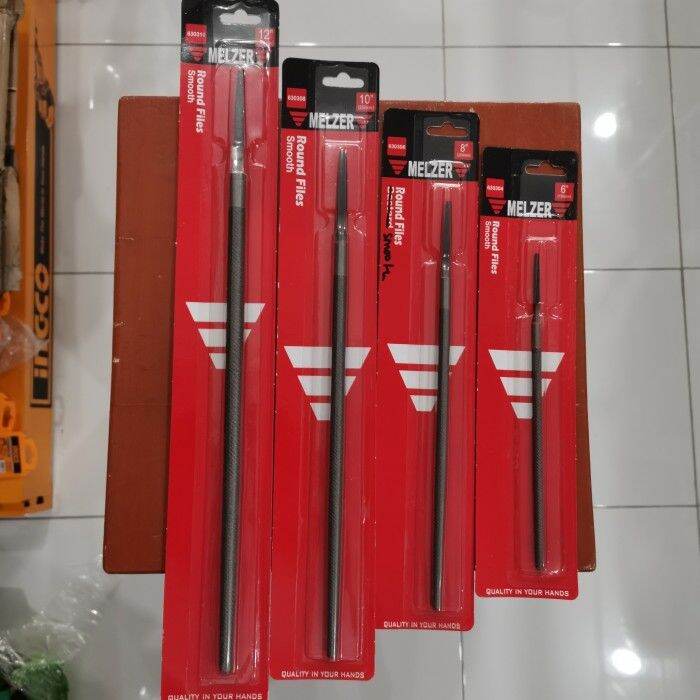 Kikir besi bulat 10 12 8 6 inch round file smooth kikir bulat halus ...