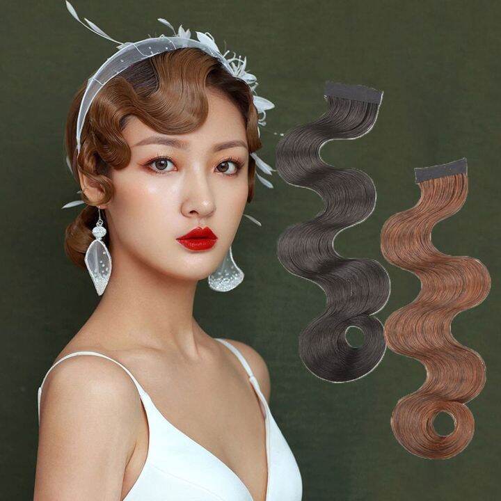 HHGY Matte ผมเป็นลอนชิ้นผู้หญิง Cheongsam ผมวิกผมม้าวิกผมปลอม Curly ...