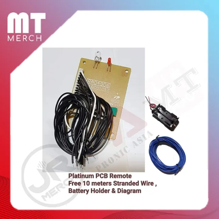 PLATINUM PCB Remote (PCB-P) w/ Free Diagram, ADP24 Battery Holder ...
