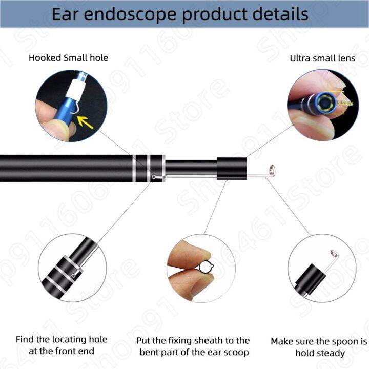 Ear Cleaner Endoscope Camera Otoscope For Medical Pick Kit Cleaning Ear ...