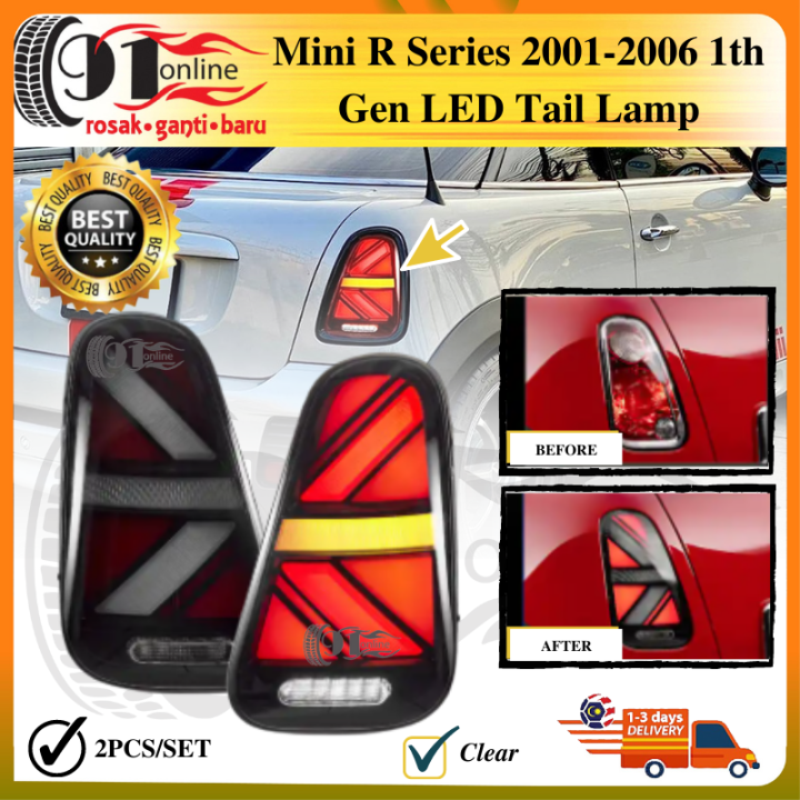 VLAND Mini R Series 2001-2006 1th Gen(R50 R52 R53) LED Tail Lamp Clear ...