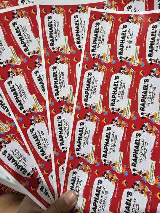 Print Only A4 Size Sticker Label Print Lazada Ph