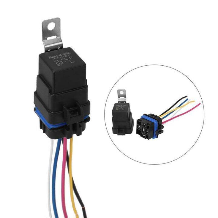4X Waterproof Integrated Automobile Relay Dc/12V 40A Auto Relay ...