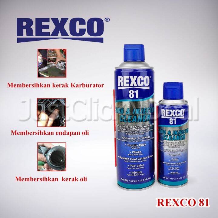 Rexco 81 300 500 ml Pembersih Karburator Injektor Mobil Carb Injector ...