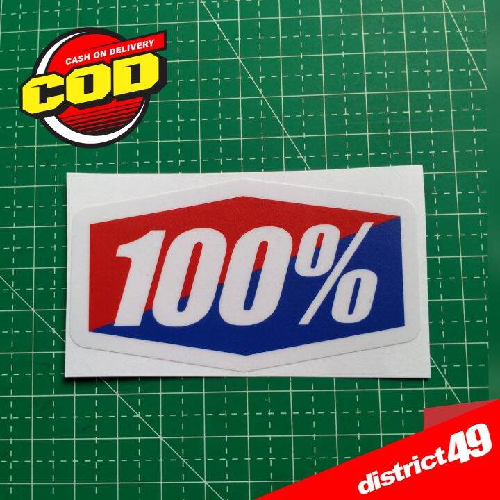 Stiker Print Cut Laminasi Glossy Tahan Air - Stiker 100 PERCENT ...