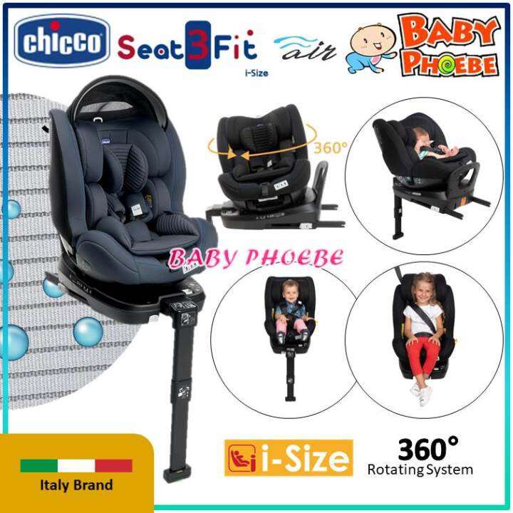 Chicco Seat3Fit i-Size Air 360° Rotating System Convertible Car Seat ...