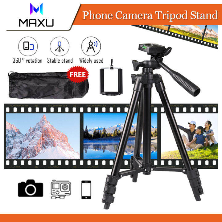 Folding Camera Tripod Stand 1.02M Travel Live Streaming Selfie Tripod ...