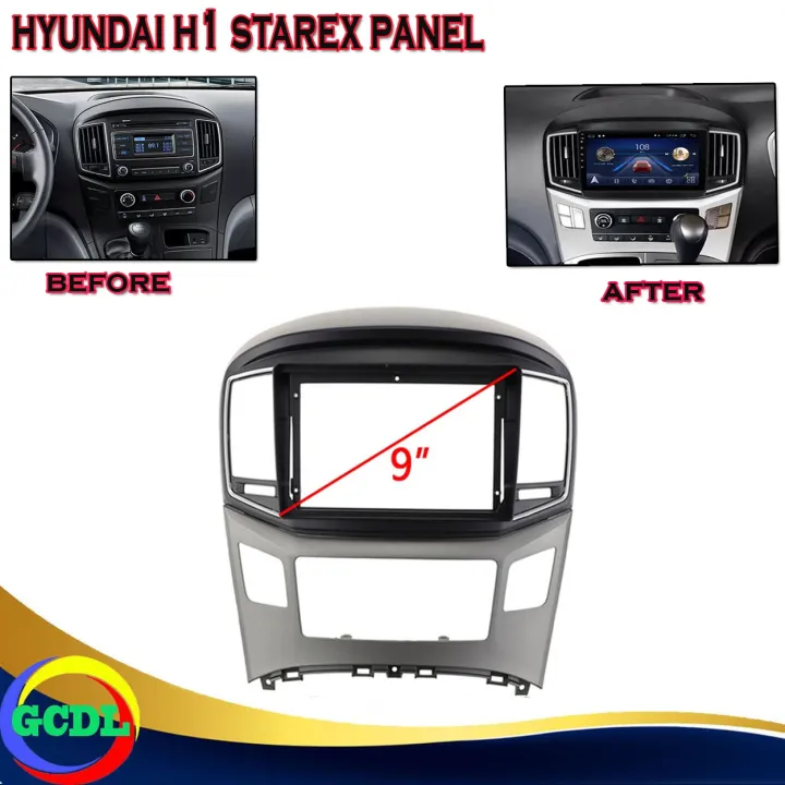 2din car Stereo Panel 9" Car Stereo Dash frame Panel kit for HYUNDAI H1 ...