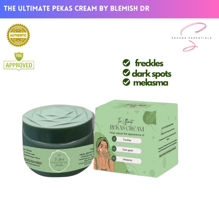 Ultimate Pekas Cream: Blemish Dr. 15g - Fade Dark Spots, Even Skin Tone ...