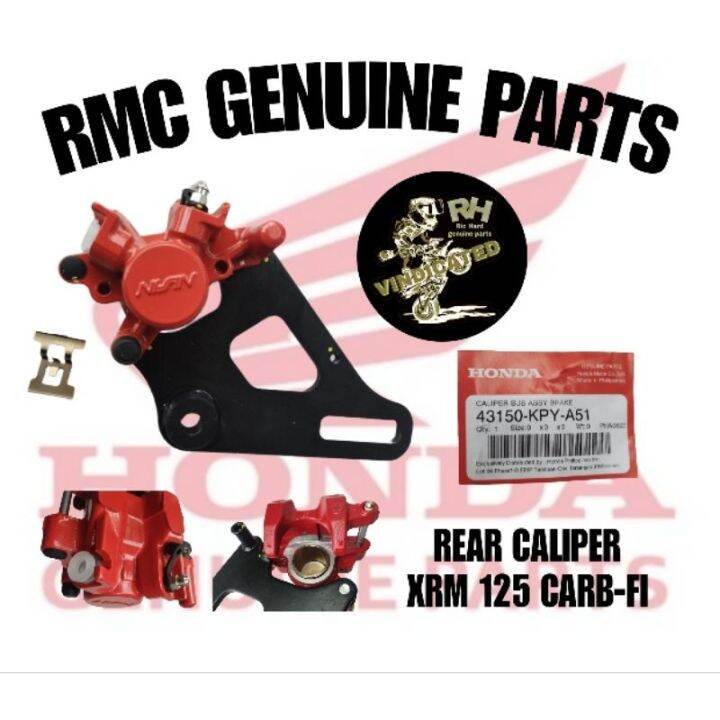 GENUINE REAR CALIPER ASSY XRM 125 CARB OR FI♜ | Lazada PH