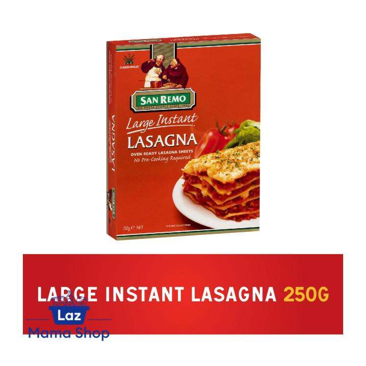 San Remo Pasta Large Instant Lasagna Sheets No. 100 (Laz Mama Shop ...