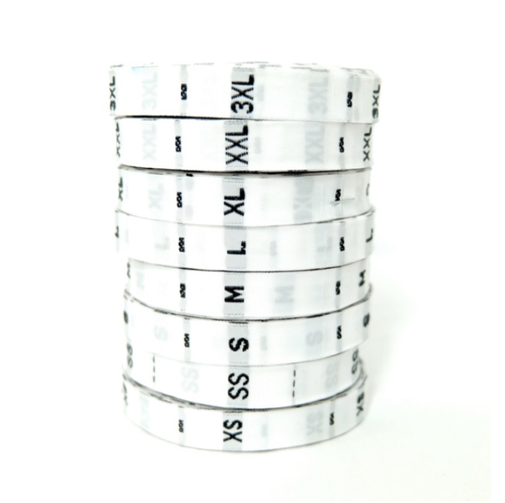 ป้ายไซส์ xs ss s m l xl xxl 3xl แบบทอ เนื้อผ้าสีขาว พร้อมส่ง | Lazada.co.th