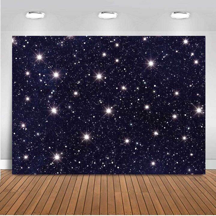 Night Sky Star Universe Space Theme Starry Photography Backdrop Galaxy ...