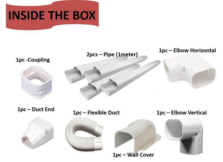 2.5*3 inches - PVC Molding/Cladding Set (1hp - 2.5hp) | Lazada PH