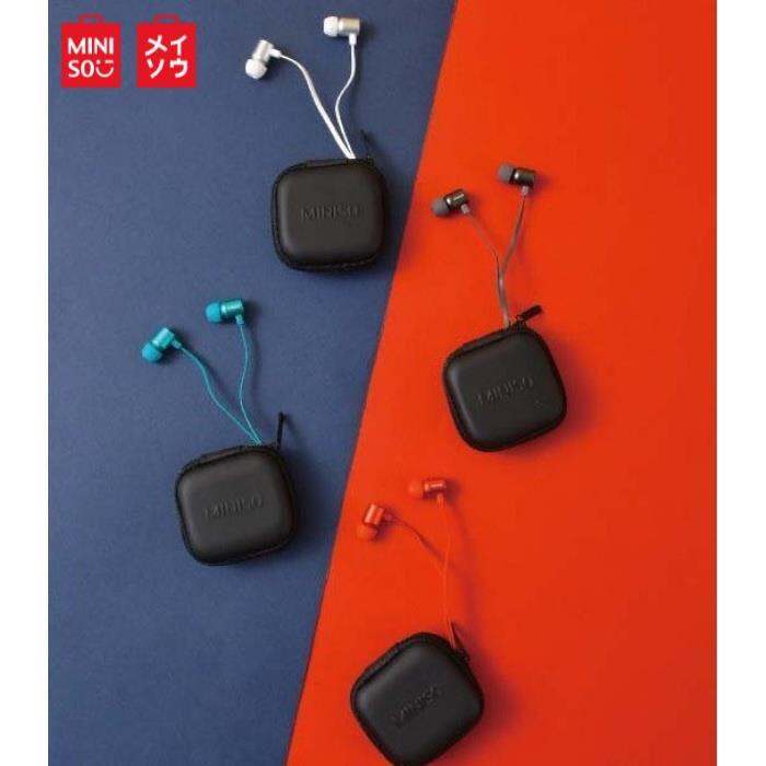 MINISO Metallic Bass In-Ear Headphones With Microphone Earphones ...