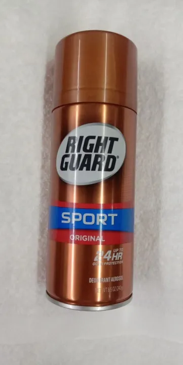 RIGHT GUARD SPORT ORIGINAL 24HR ODOR PROTECTION DEODORANT AEROSOL ...
