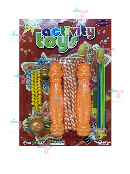 JACK STONE JUMPING ROPE PICK UP STICKS ACTIVITY SET TOY TOYS | Lazada PH