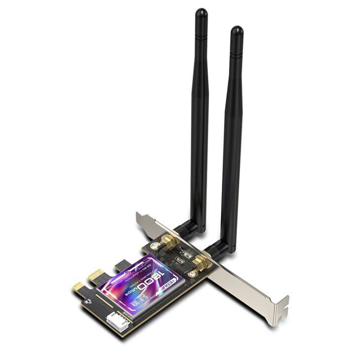EDUP WiFi6 Wireless Bluetooth 5.2 Network Card AX1800 2.4G/5G Dual-Band Gigabit Network Card PCI ...