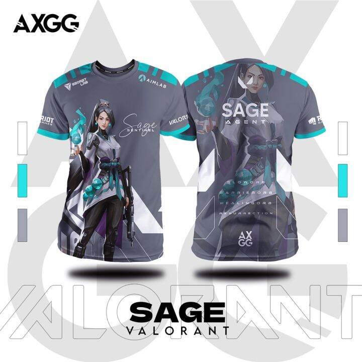 AXGG "Valorant - Sage" Gaming T-Shirt | Lazada.co.th