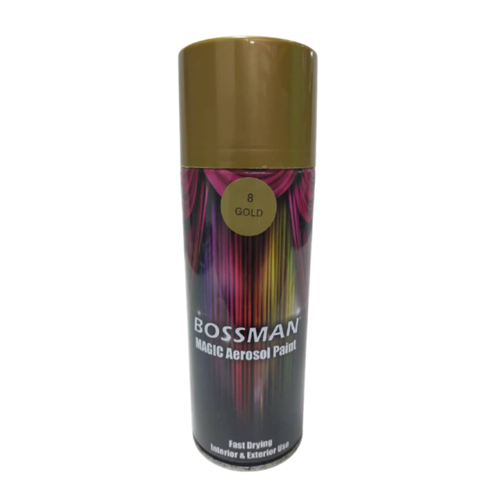 Bossman Magic Aerosol Spray Paint Gold (No.8) 400ml | Lazada