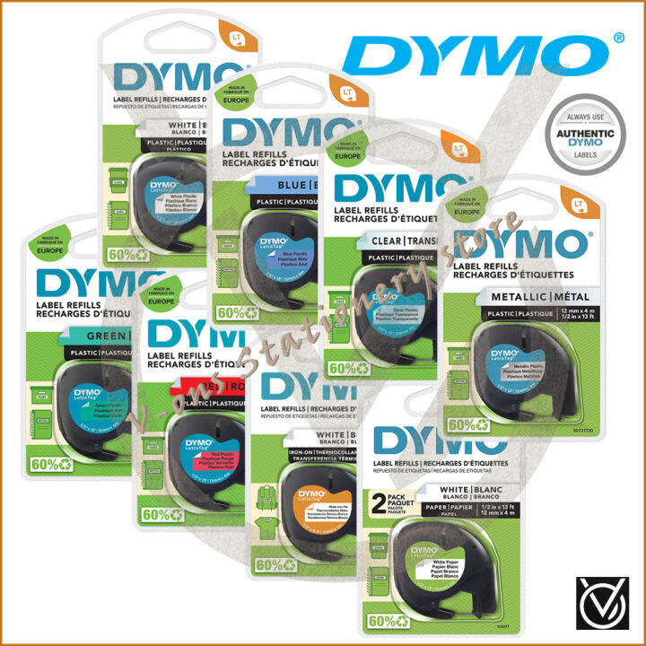 Dymo LetraTag Label Marker Refill Tape ( 12mm x 4m ) | Lazada