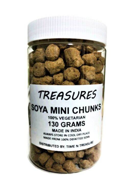 Treasures Soya Mini Chunks - TVP - 100% Vegetarian/Vegan - From India ...