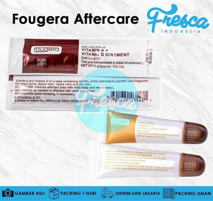 100pcs Fougera SACHET / FOUGERA Aftercare untuk Sulam Alis atau ...