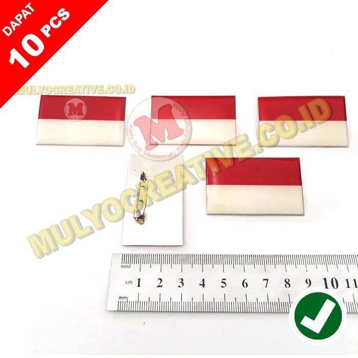Pin Bendera Merah Putih - Lencana Bendera Indonesia Ukuran Besar Kecil ...