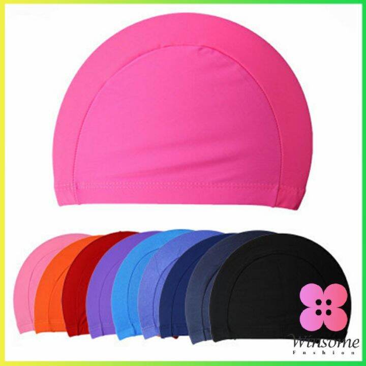 Winsome หมวกว่ายน้ำ อุปกรณ์ว่ายน้ำ ผู้ชาย ผู้หญิงสามารถใส่ได้ แห้งเร็ว ...
