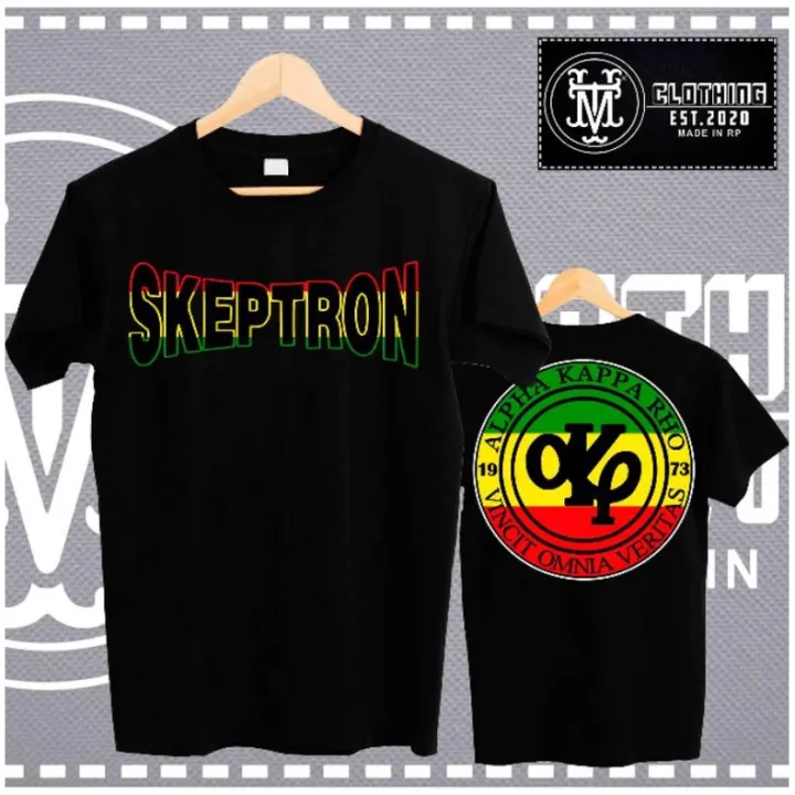 t shirt for men Akrho "skeptron" new design DTF print with free sticker ...