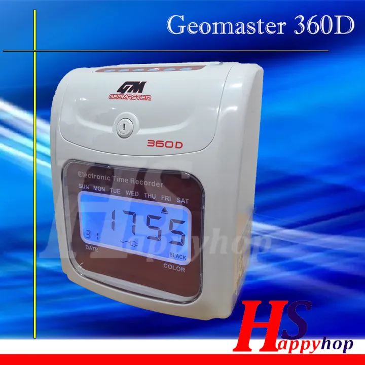 360D Punch Card Time Attendance Recorder Card Machine-Geomaster | Lazada