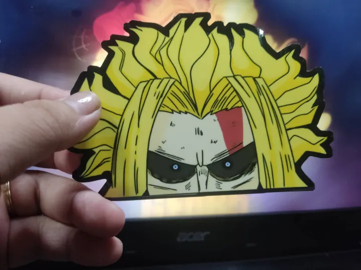 All Might peeker (My Hero Academia) vinyl sticker | Lazada PH