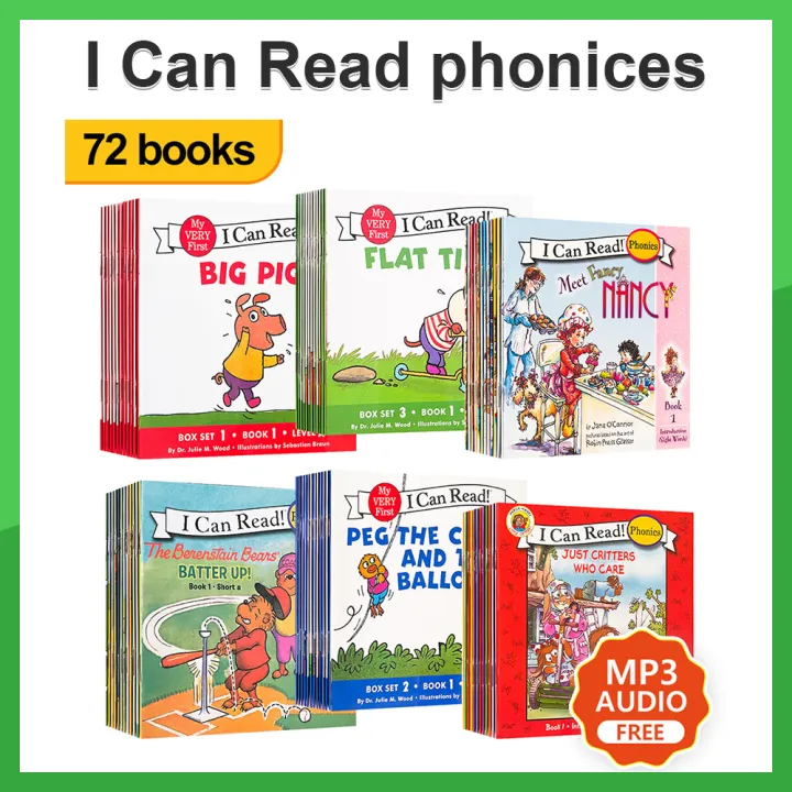 72 books/set I Can Read Phonics Story Books Set For Kids Bed Time ...