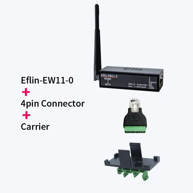Elfin-EW11 Elfin-EW11-0 RS485 to WiFi Module Smart Home Serial Server Modbus TCP Homekit RJ45 ...